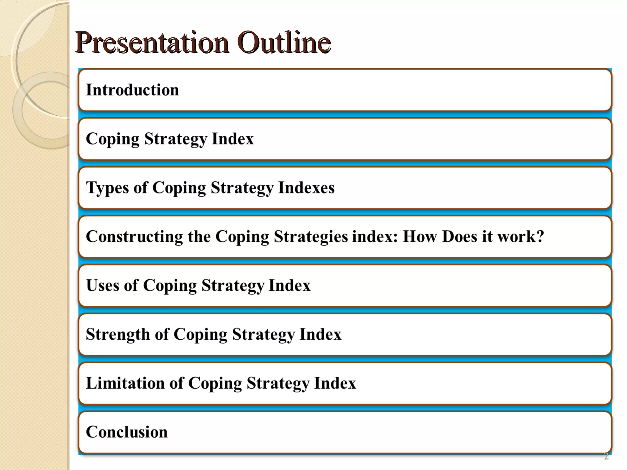 Coping Strategies Index | PPT