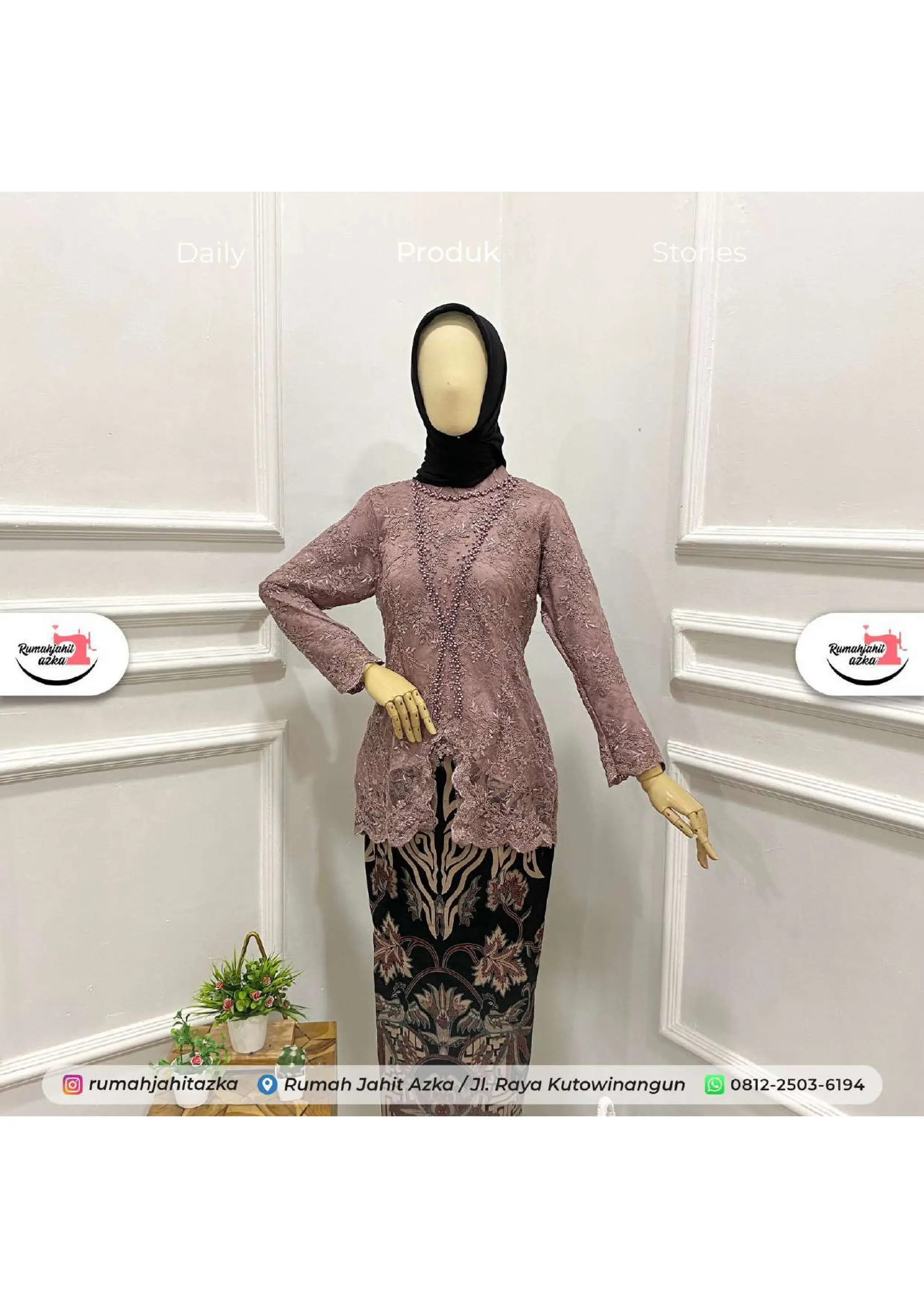 Simple Kebaya Payet Modern Rumah Jahit Azka | PDF