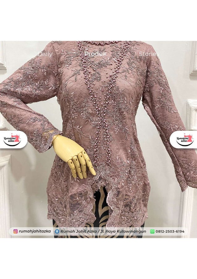 Simple Kebaya Payet Modern Rumah Jahit Azka | PDF