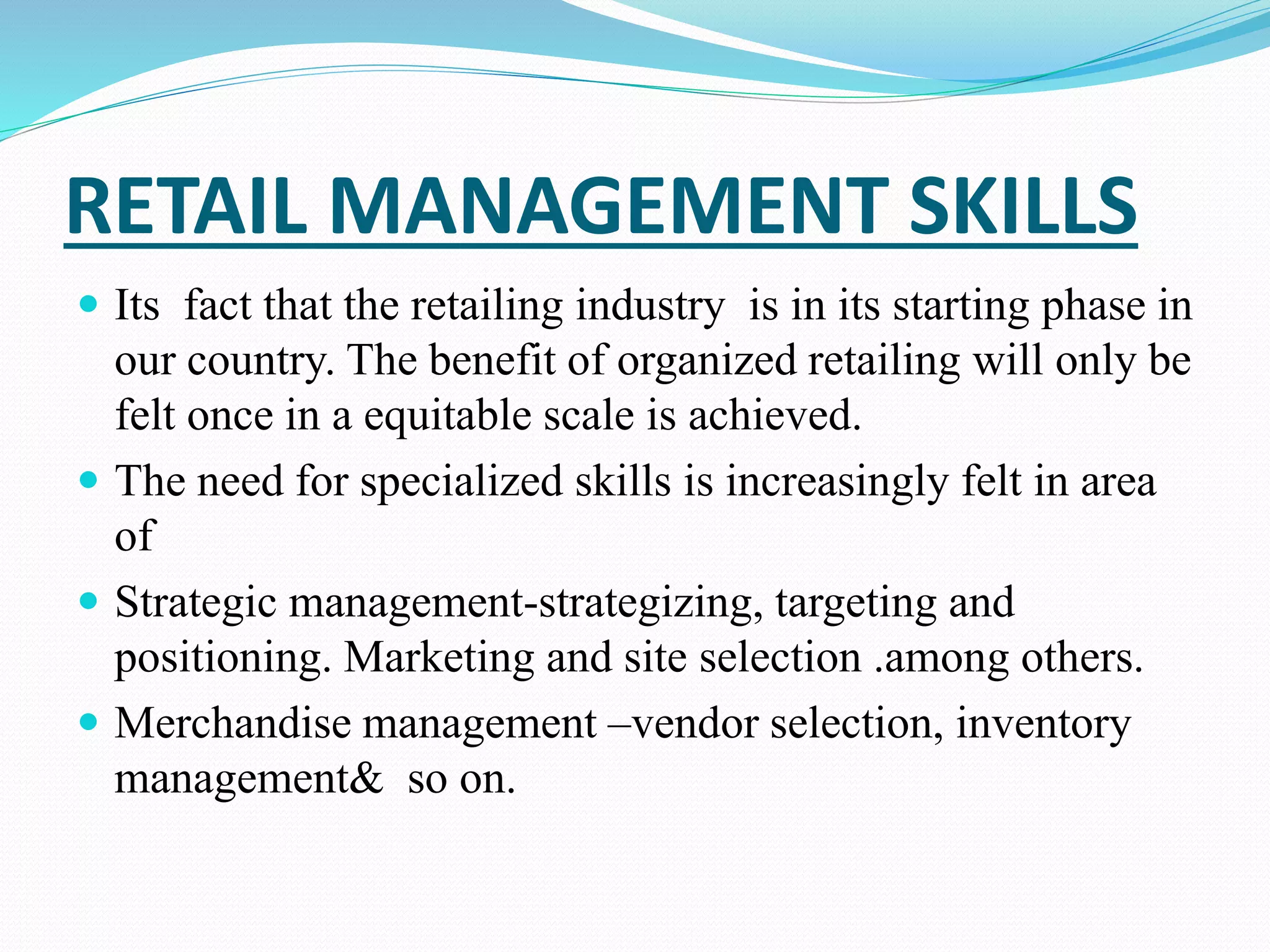 presentation on retail industry | PPTX