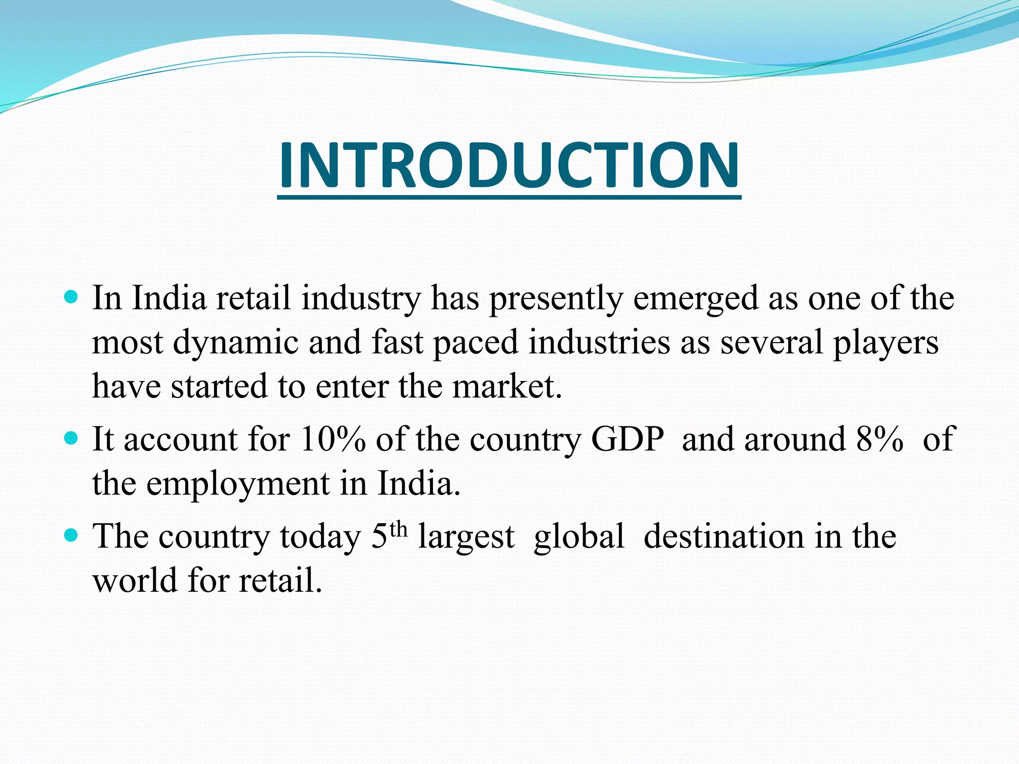 presentation on retail industry | PPTX