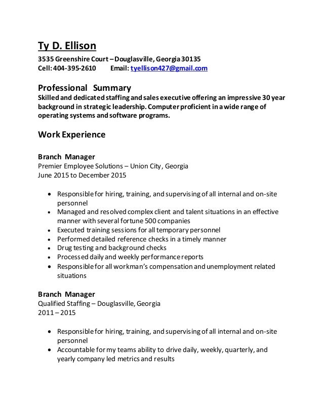 Ty's 2 New Resume 3.20.16