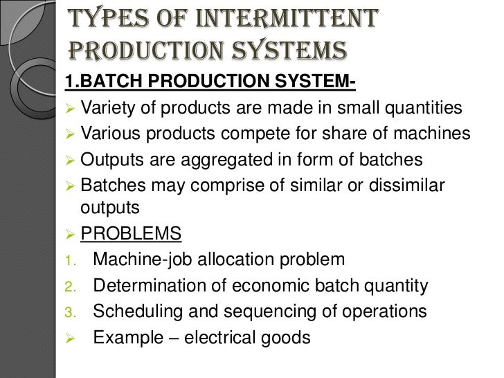 types-of-production-system