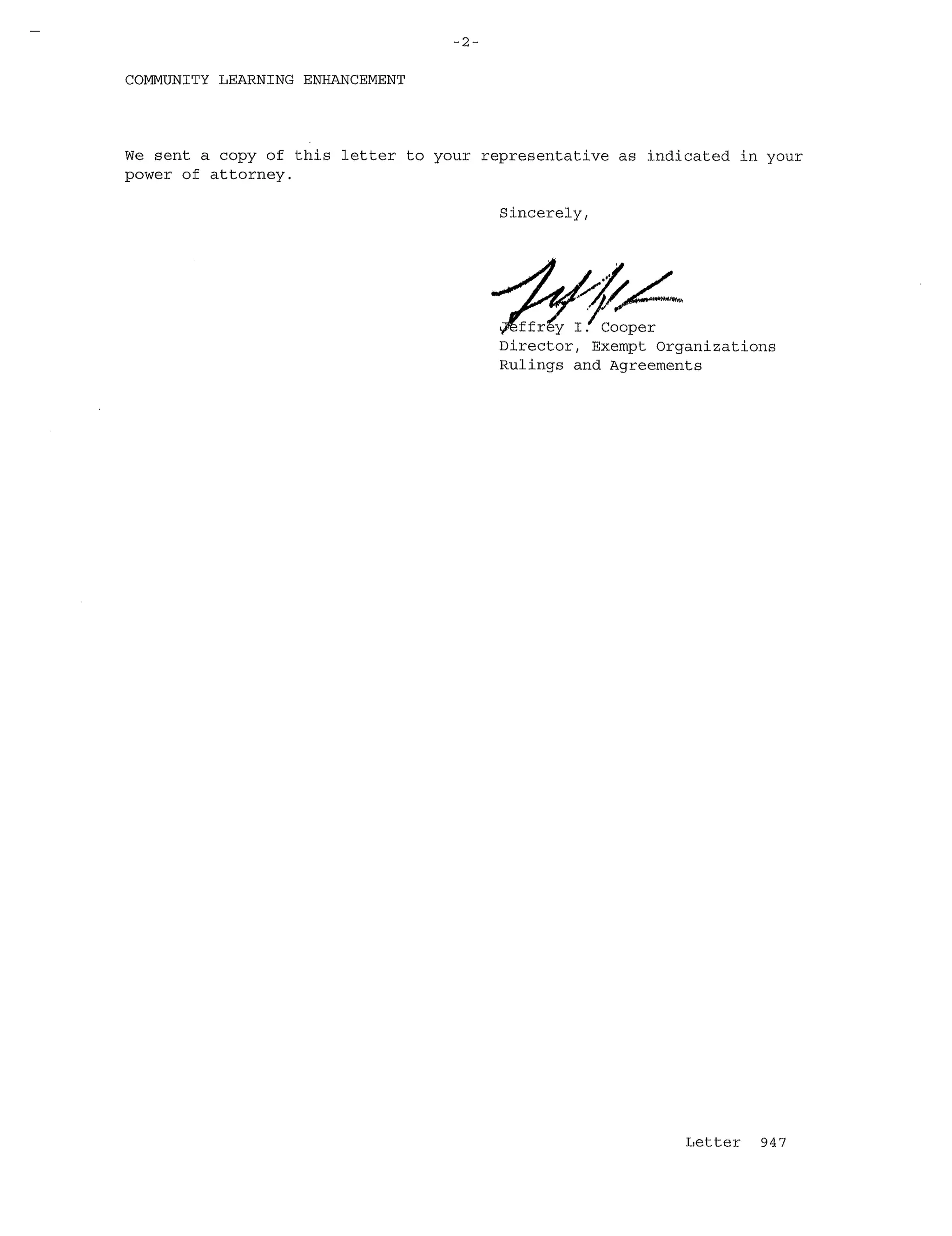 CLEI - 501c3 Tax-Exempt Approval Letter | PDF