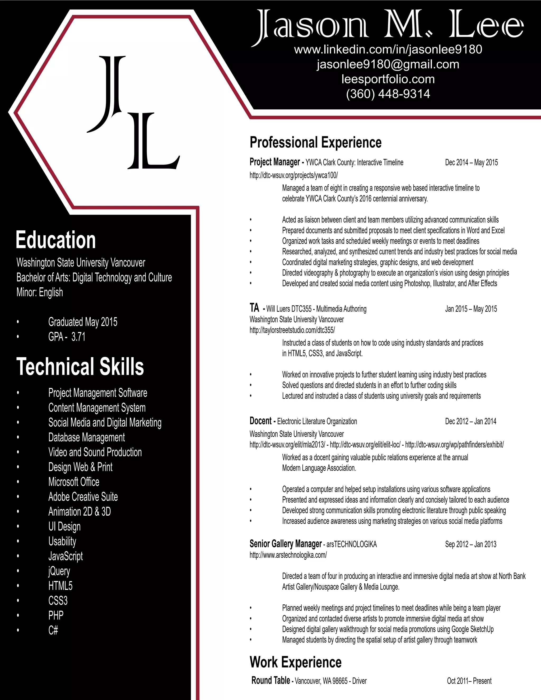Jason M. Lee's Resume | PDF