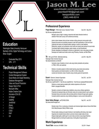Jason M. Lee's Resume | PDF