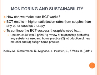 COUPLES BEHAVIORAL THERAPY- FINAL | PPTX