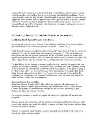 A handbook for parish pastoral councils | DOCX