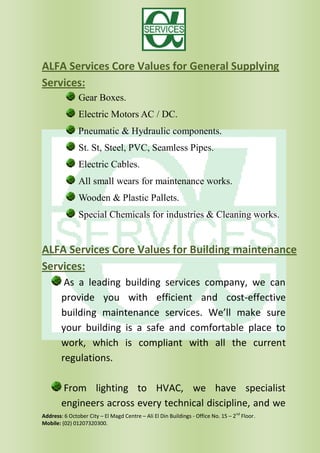 ALFA SERVICE ENG. | PDF
