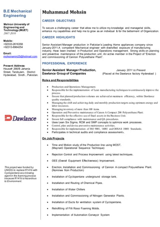 Muhammad Mohsin Updated Resume | PDF
