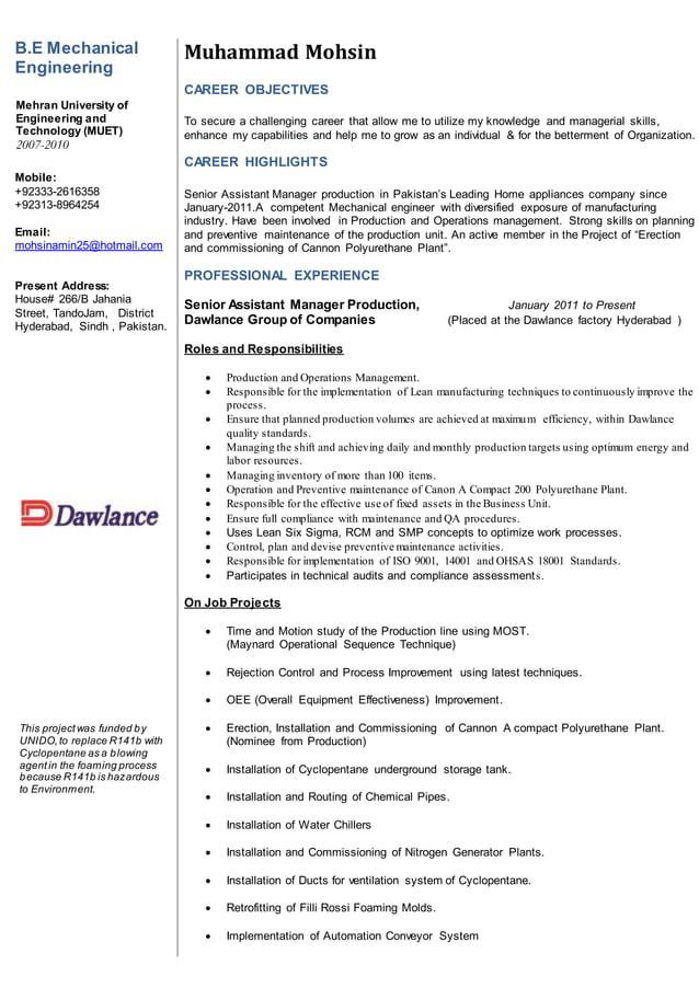 Muhammad Mohsin Updated Resume | PDF