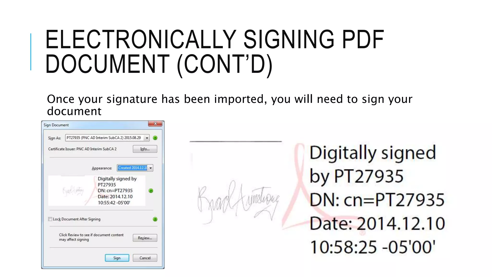 Electronic Signature Presentation | PPTX