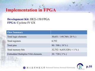 Implement a modified algorithm PF in a FPGA | PPT