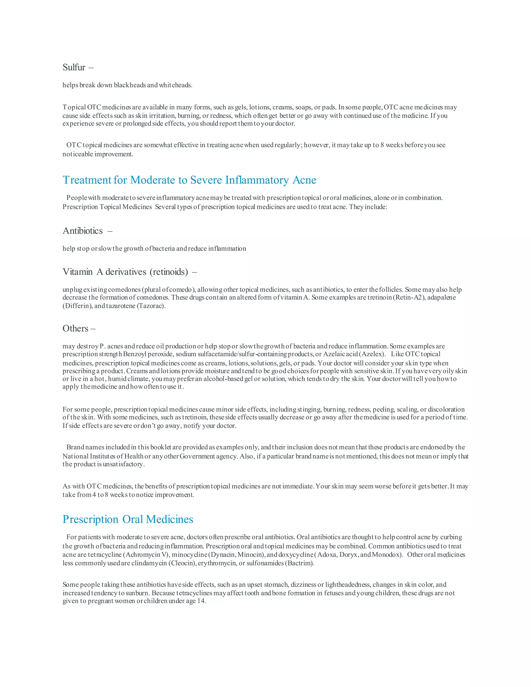 Questions & Answers About Acne | DOCX