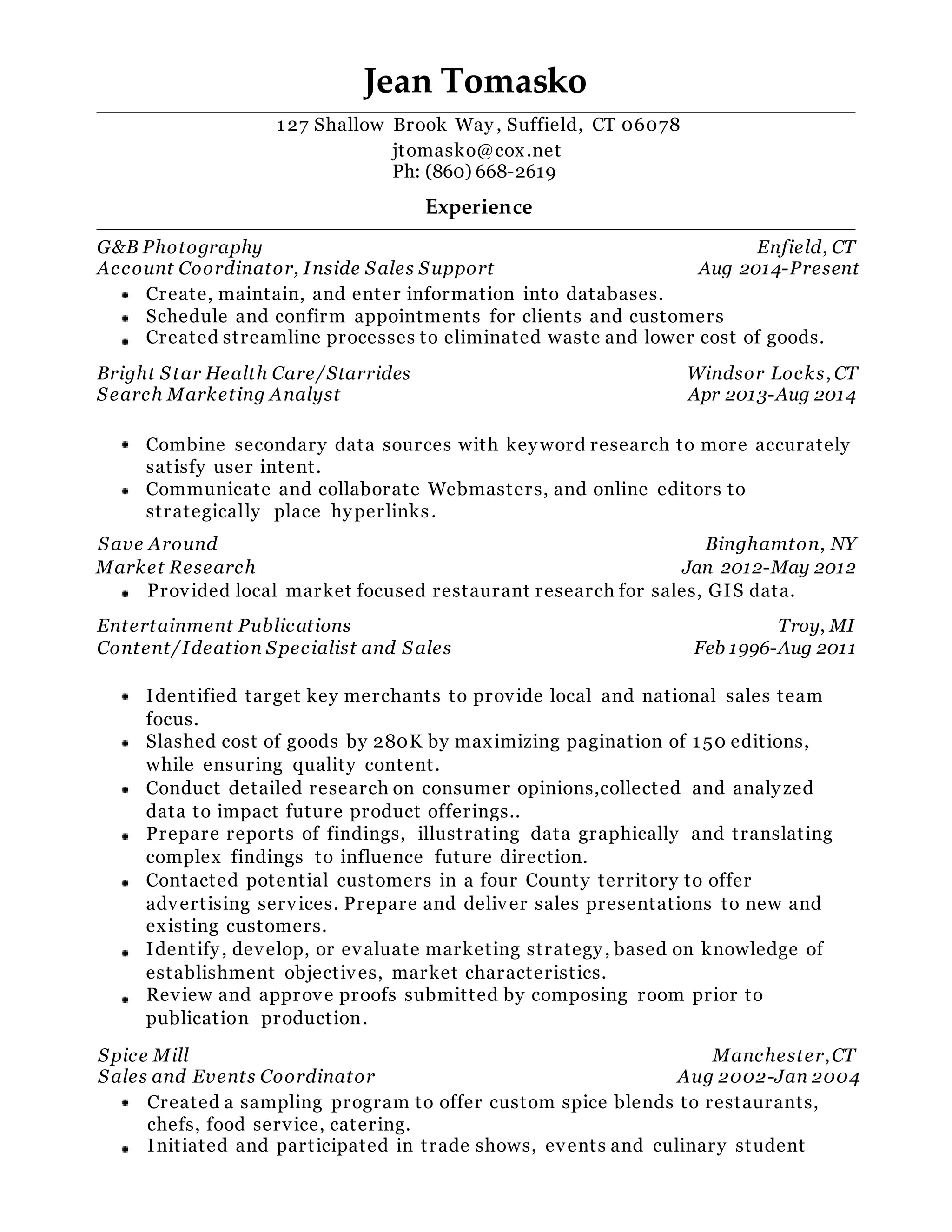 Jean Resume 1 (4) | PDF