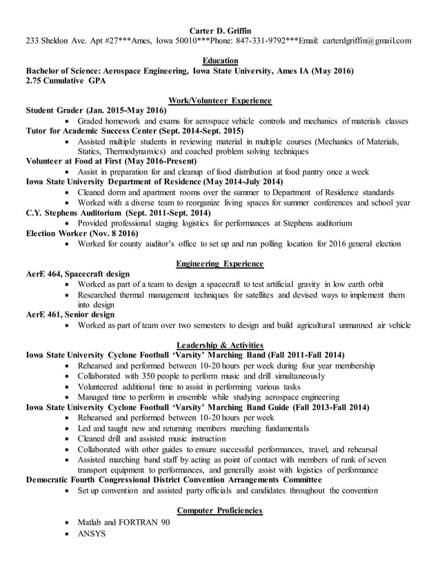 Carter Resume | DOCX