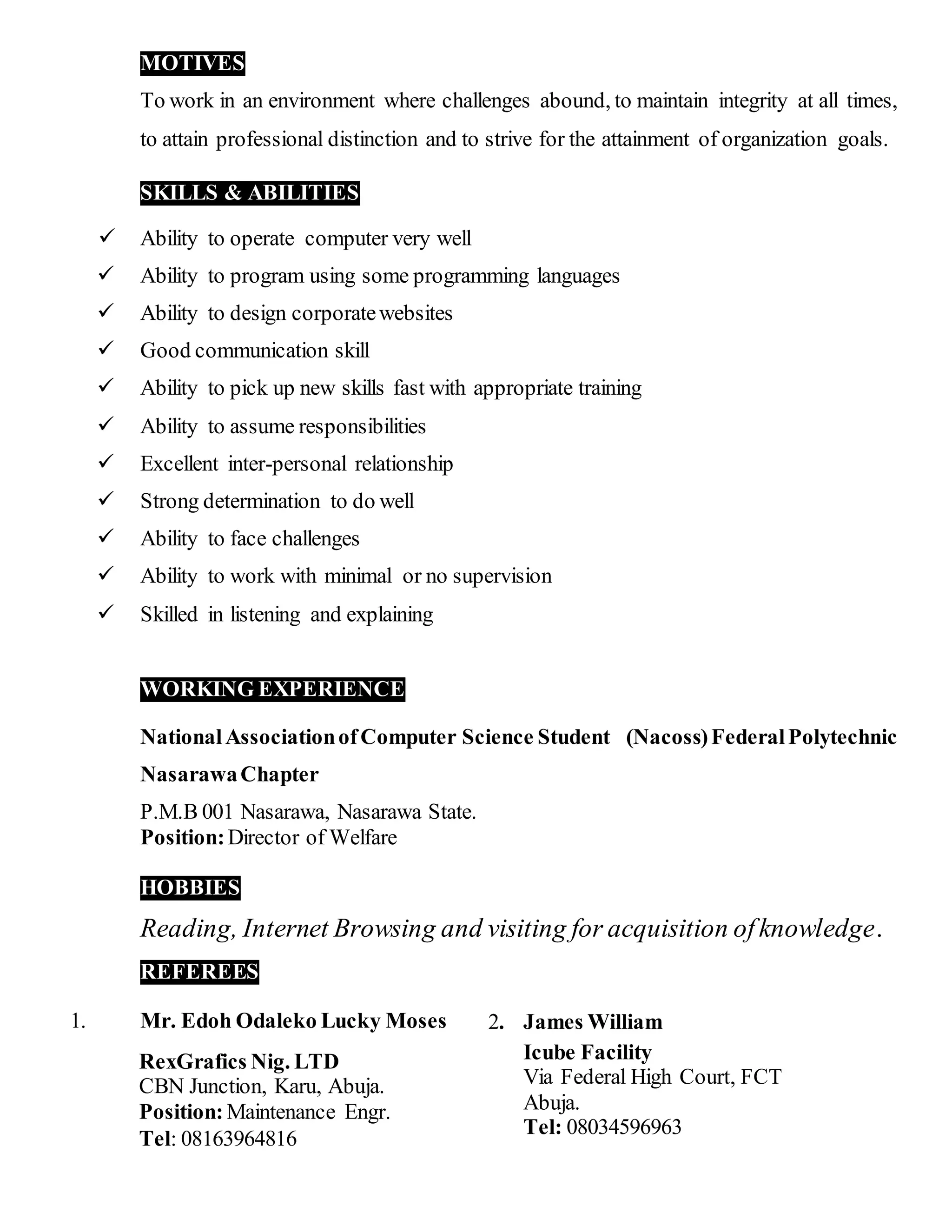 CURRICULUM VITAE | DOCX
