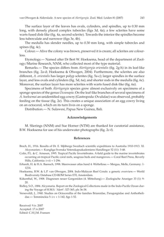 2007 -- Ofwegen and Alderslade_Alertigorgia | PDF | Scuba Diving ...