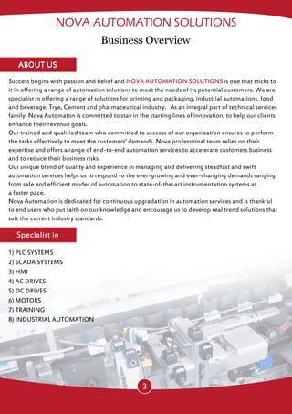 NOVA AUTOMATION SOLUTIONS | PDF