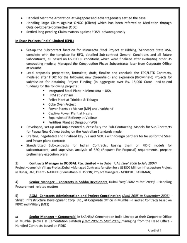 CV SV | DOCX | Civil Engineering Industry | Industries