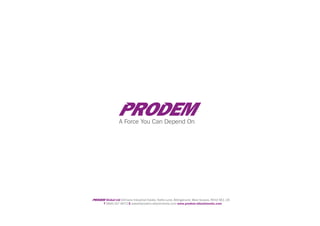 PRODEM PROQUICK BROCHURE | PDF | Rail Travel | Travel Type