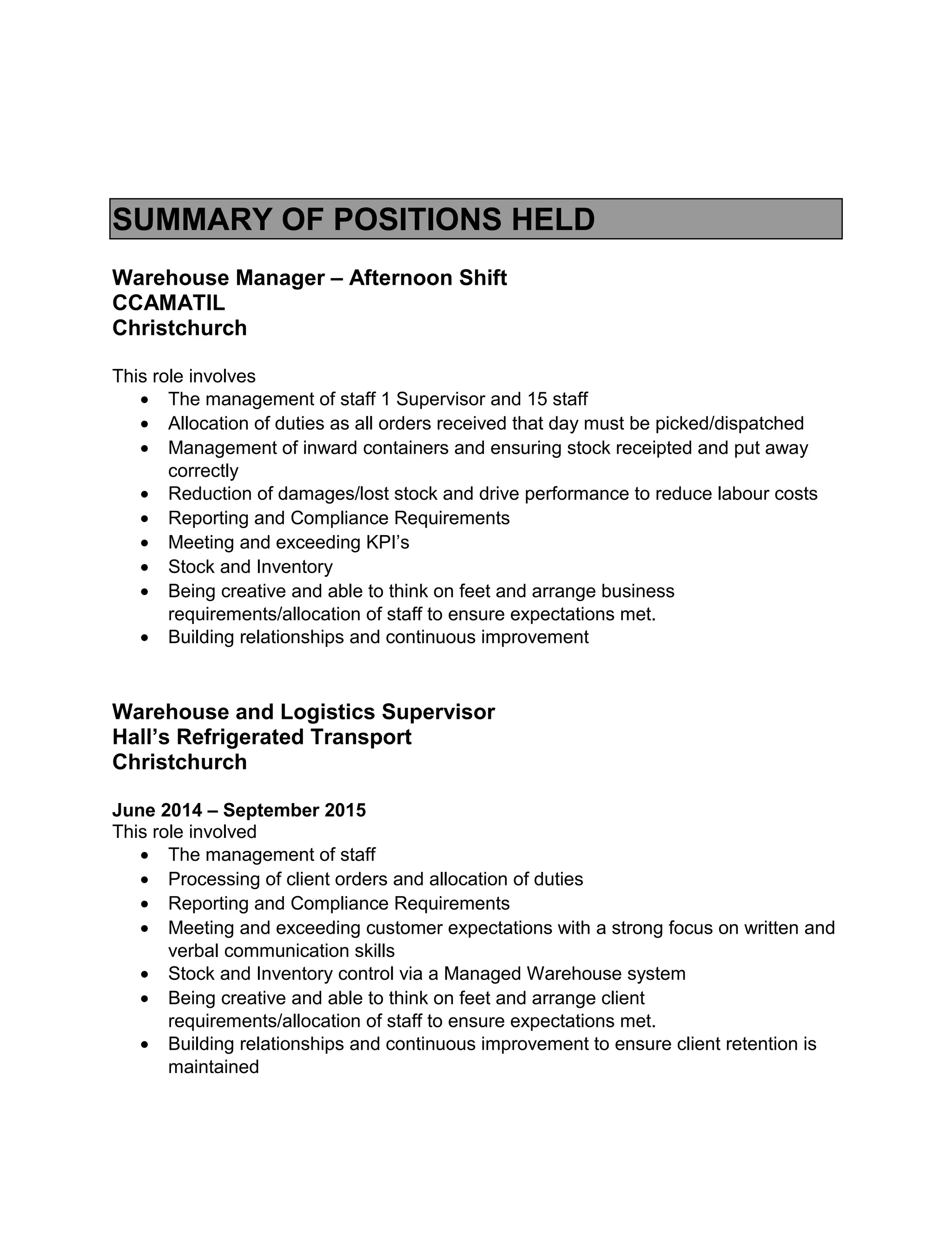 steve CV PERSONAL PROFILE1a | PDF