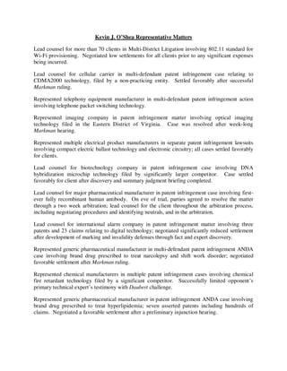 KJO Representative Matters | PDF