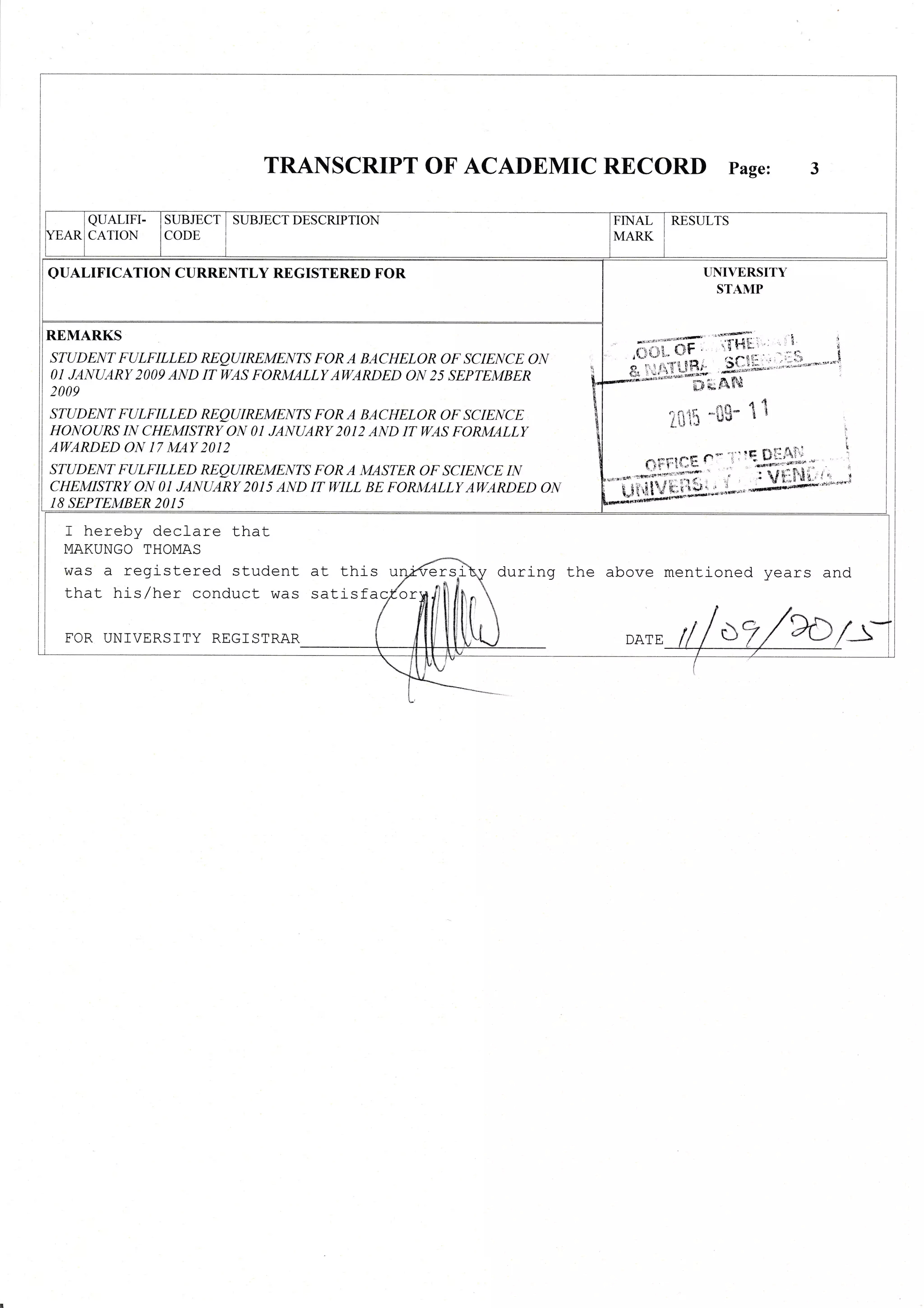 Academic Transcripts Latest | PDF