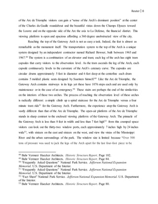 A Brief Analysis of the Arc de Triomphe and the Gateway Arch | PDF