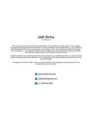 udit sinha portfolio | PDF