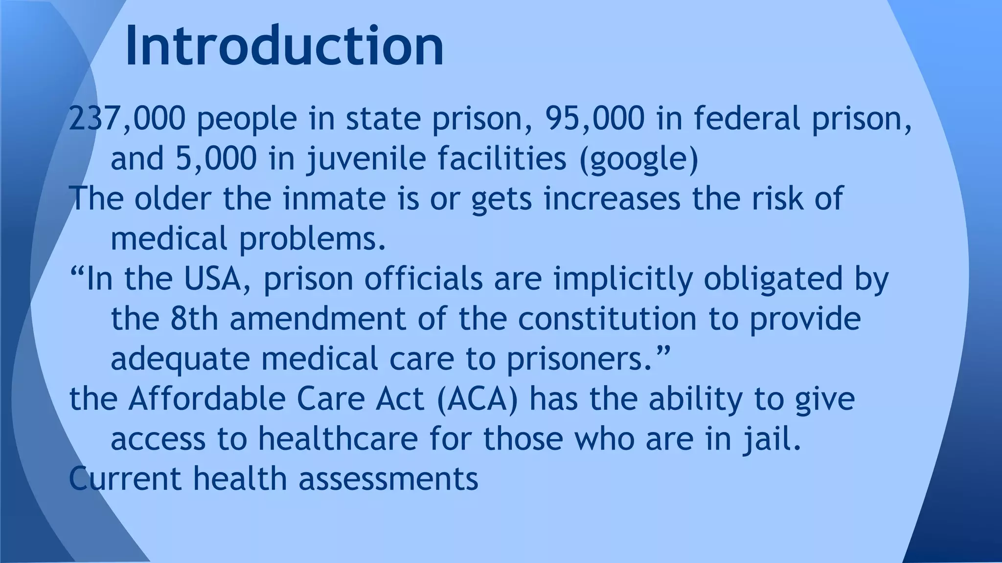 Healthcare in Prison | PPTX