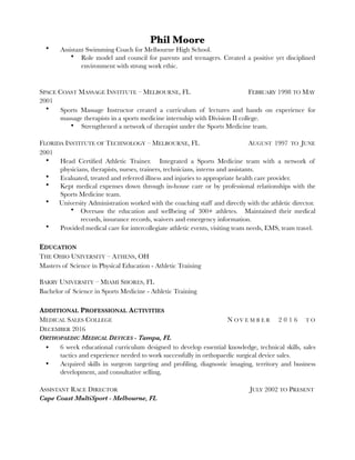 Phil Moore resume` | PDF