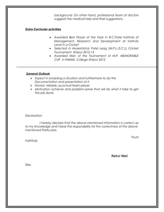 rahul_cv | DOC | Programming Languages | Computing