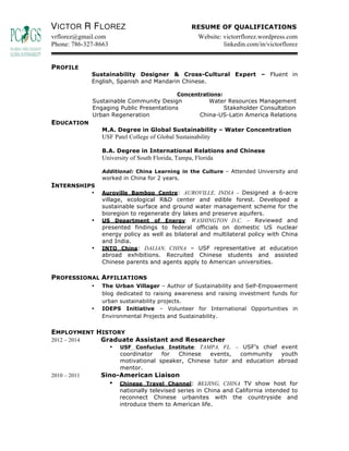 VRF Resume May 2015 | PDF