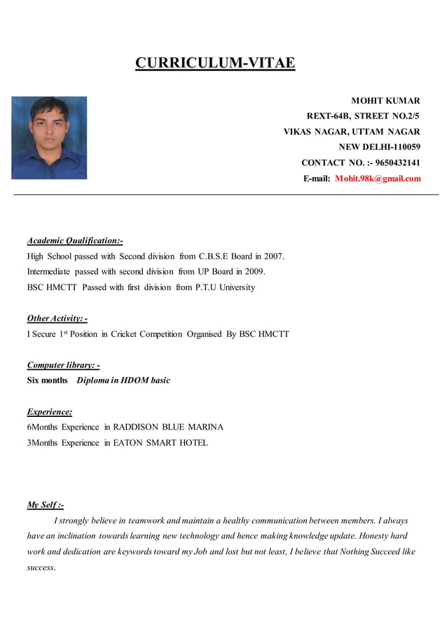 Mohit Resume | PDF