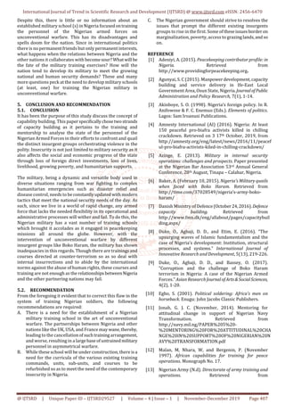 Capacity Building of the Nigerian Armed Forces and Security Challenges | PDF