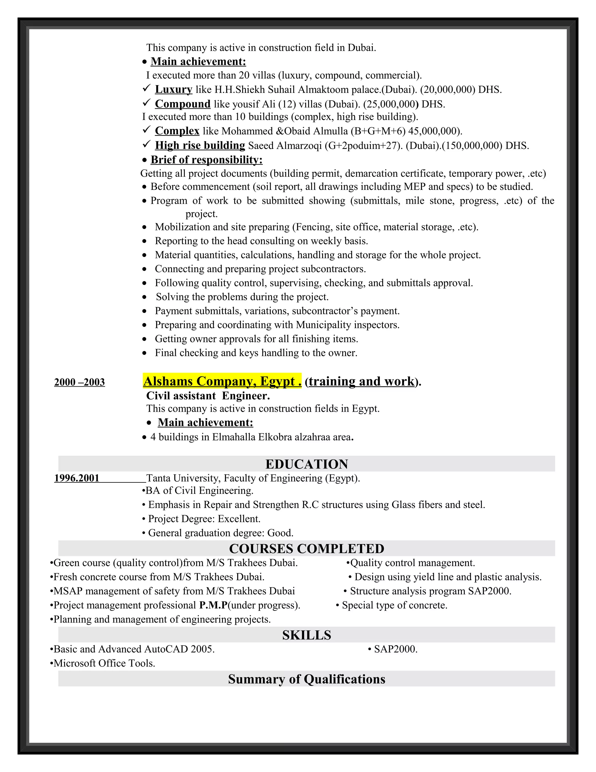 Ahmad Nabil | DOC | Civil Engineering Industry | Industries