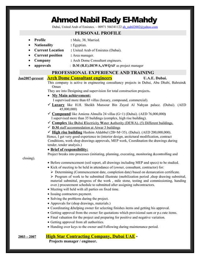 Ahmad Nabil | DOC | Civil Engineering Industry | Industries