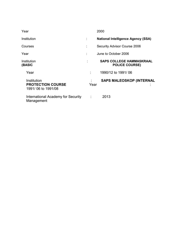 CV- SH Mathebula only final | DOC