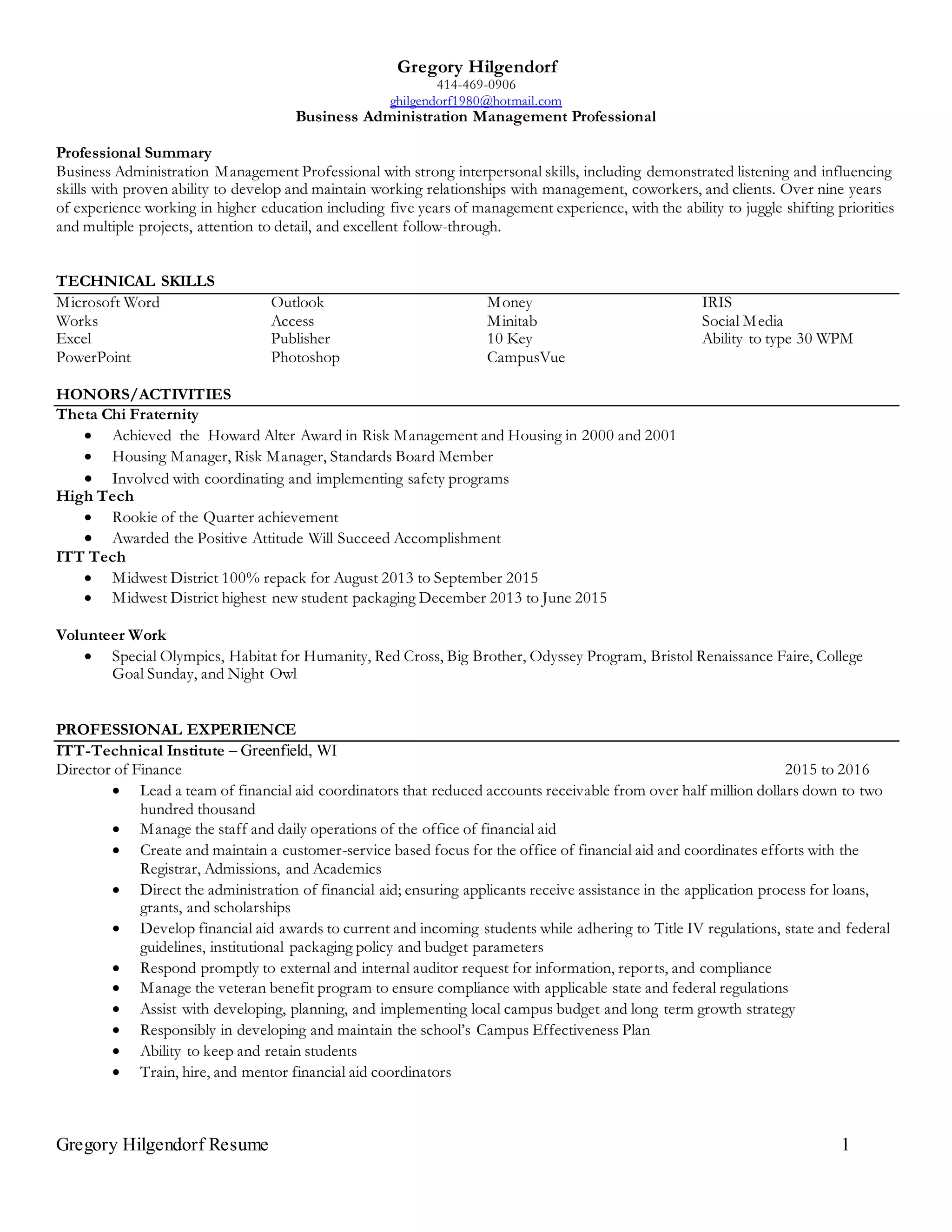 GregoryHildgendorf resume | DOCX