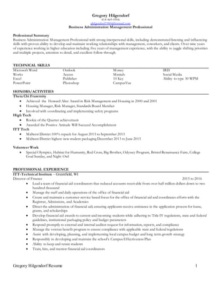 GregoryHildgendorf resume | DOCX