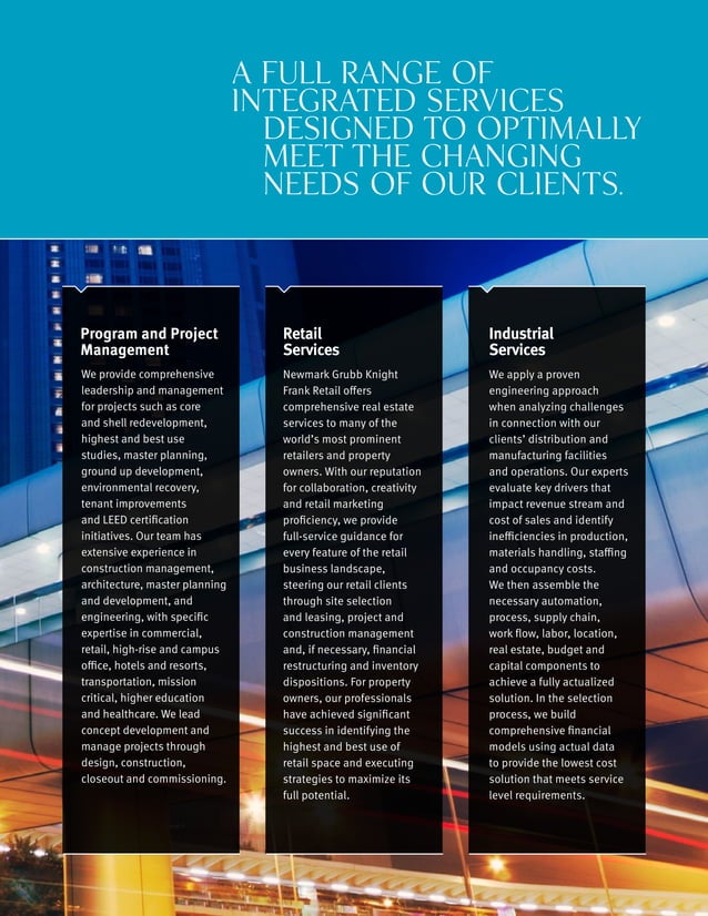 NGKF-Corporate-Overview-Brochure | PDF | Real Estate Industry | Industries