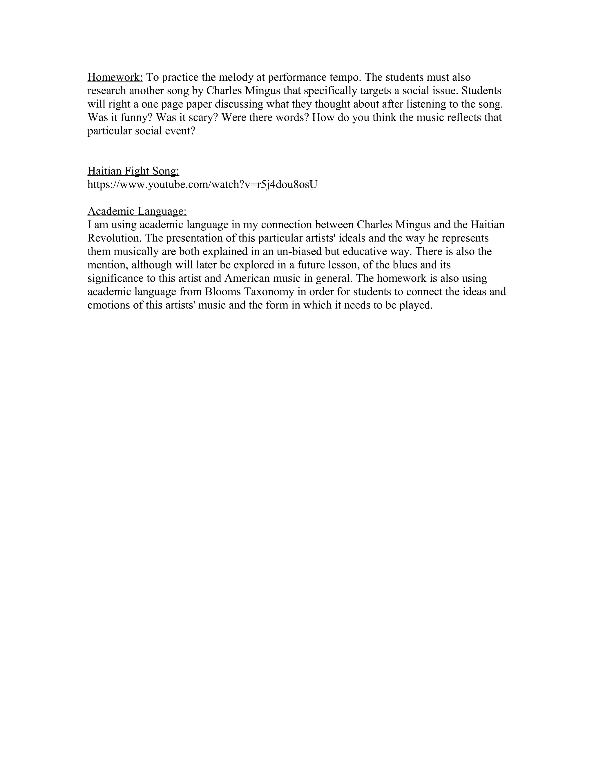 music coll multicultural lesson plan | DOC