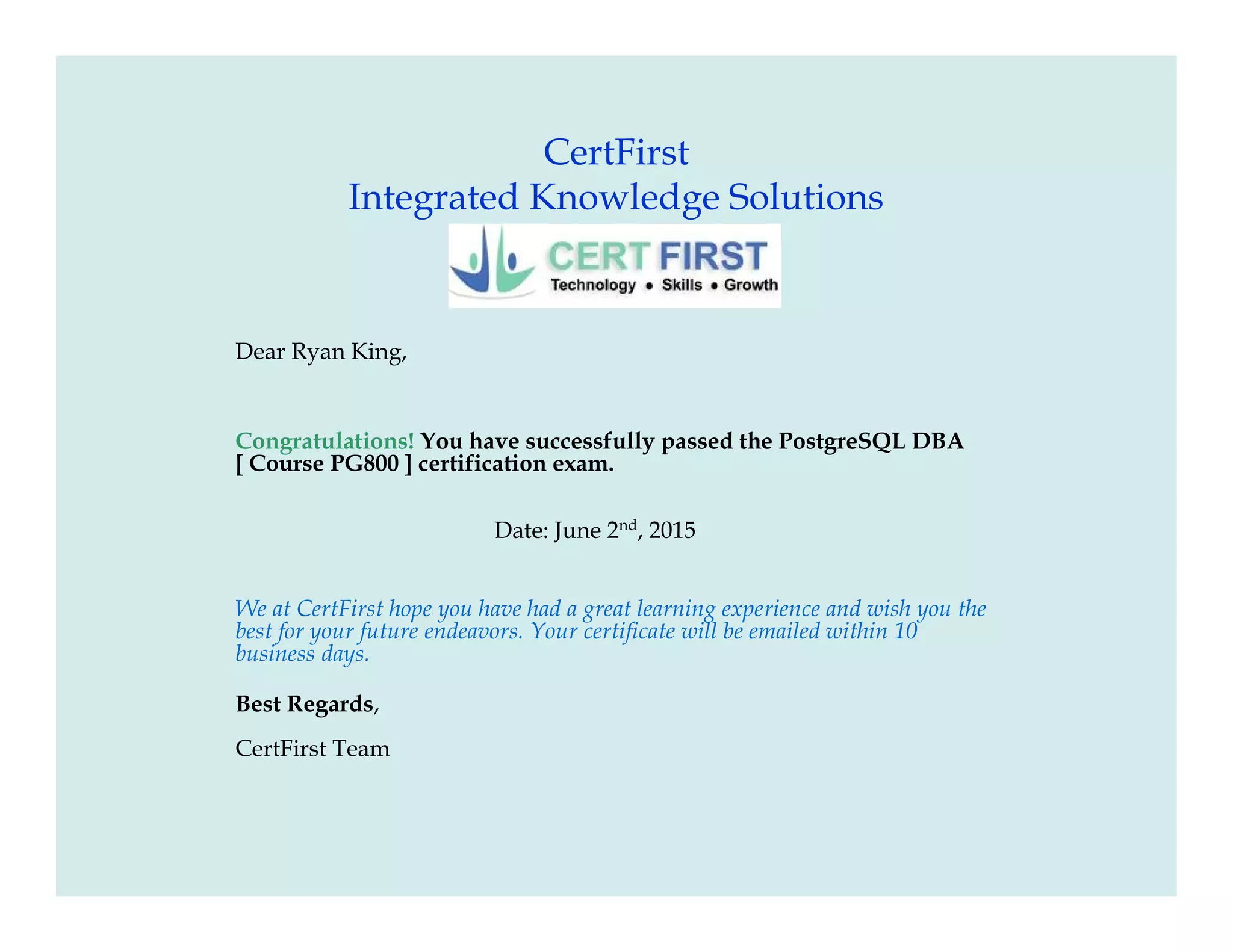 PostgreSQL Exam Ryan King 060215 | PDF | Education