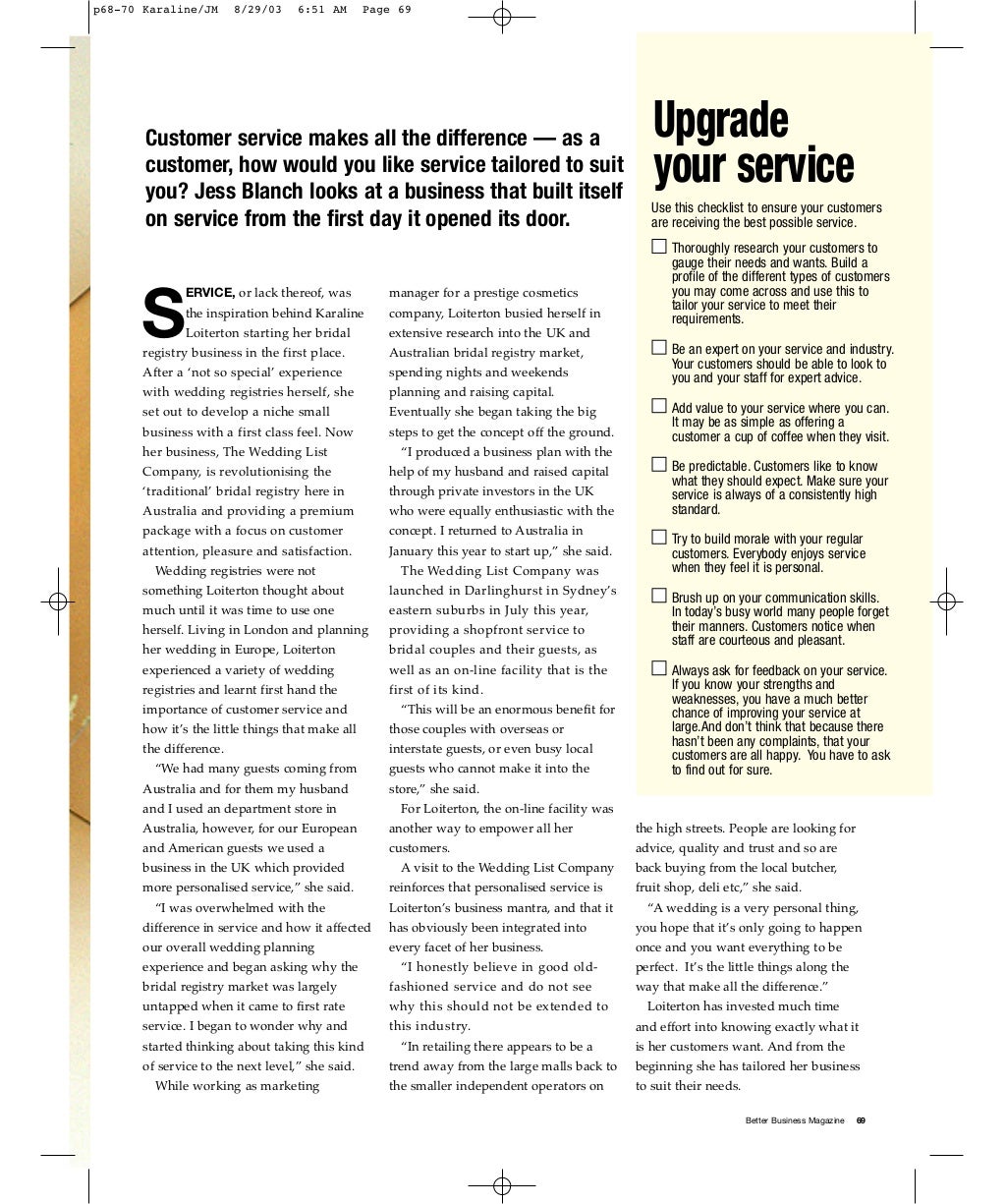 Better Business article