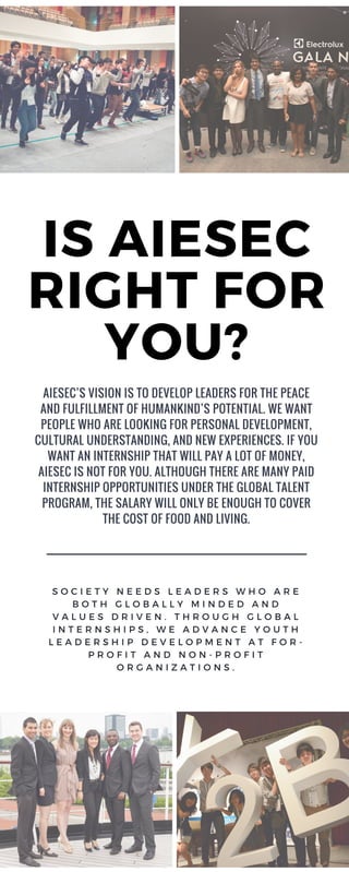 AIESEC Infograph | PDF