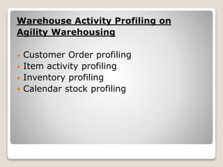 Agility Logistics Warehousing & Distribution analysis | PPT
