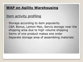 Agility Logistics Warehousing & Distribution analysis | PPT