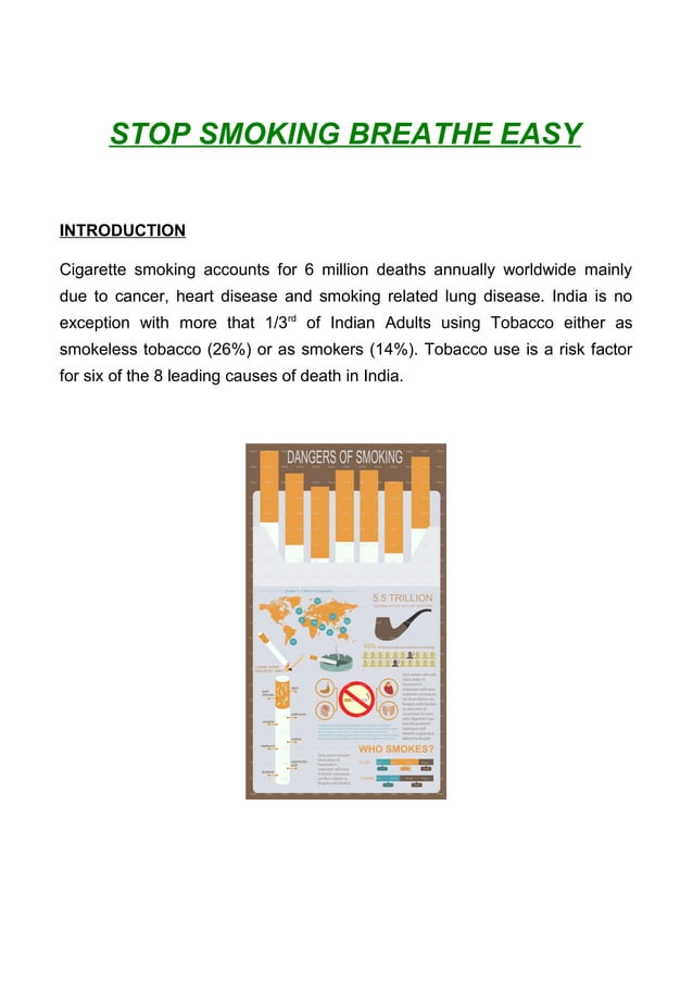 STOP SMOKING leaflet | PDF