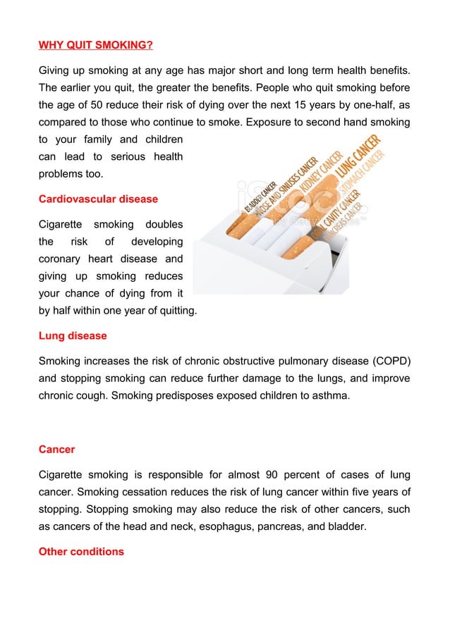STOP SMOKING leaflet | PDF